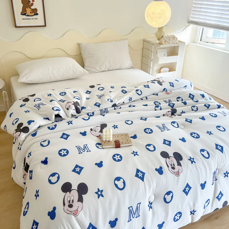 Disney-malha-colcha-dos-desenhos-animados-para-crian-as-Mickey-Stitch ...