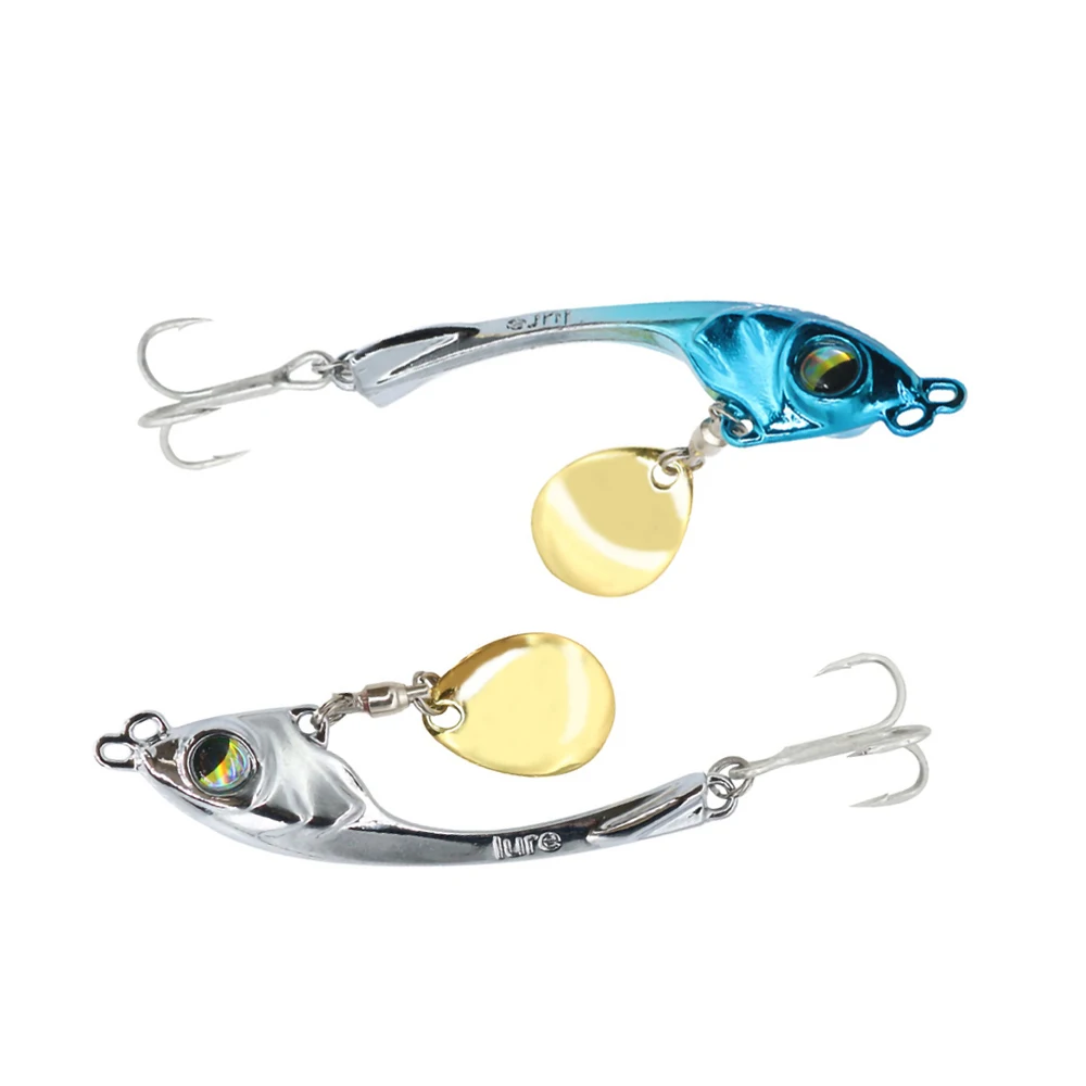 Topline Spinner Bait 10g/15g Metal Vib Fishing Lure Trolling Rotating ...