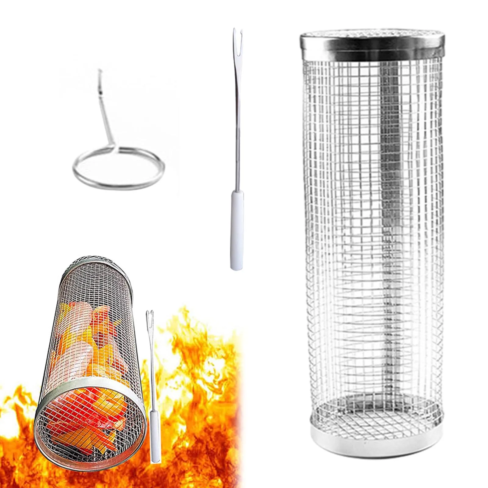 Stainless-Steel-Cylinder-Even-Heating-Meat-Vegetable-Rolling-Grill ...