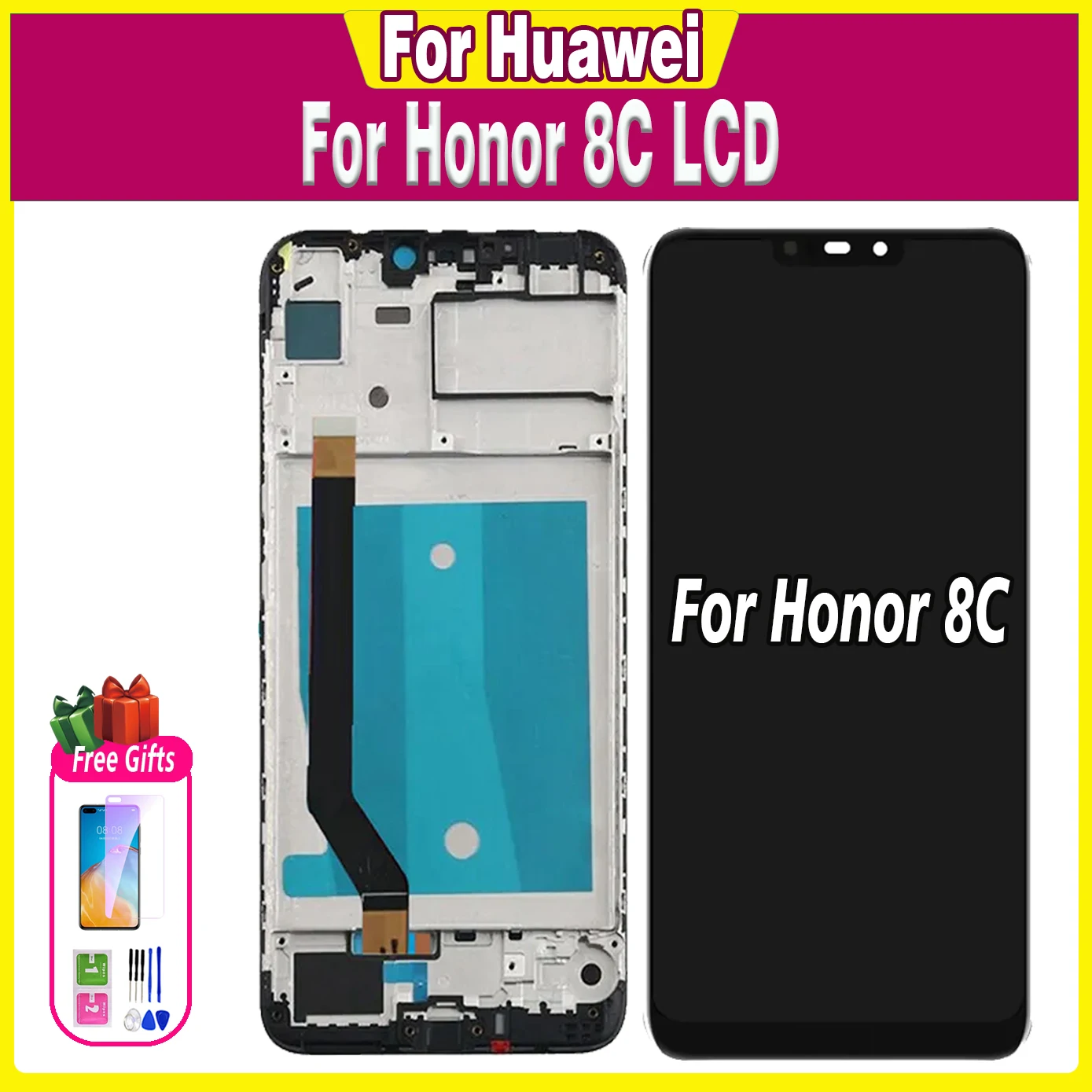 100-Tested-6-26-LCD-For-Honor-8C-LCD-Display-Touch-For-Honor8C-BKK-AL10 ...