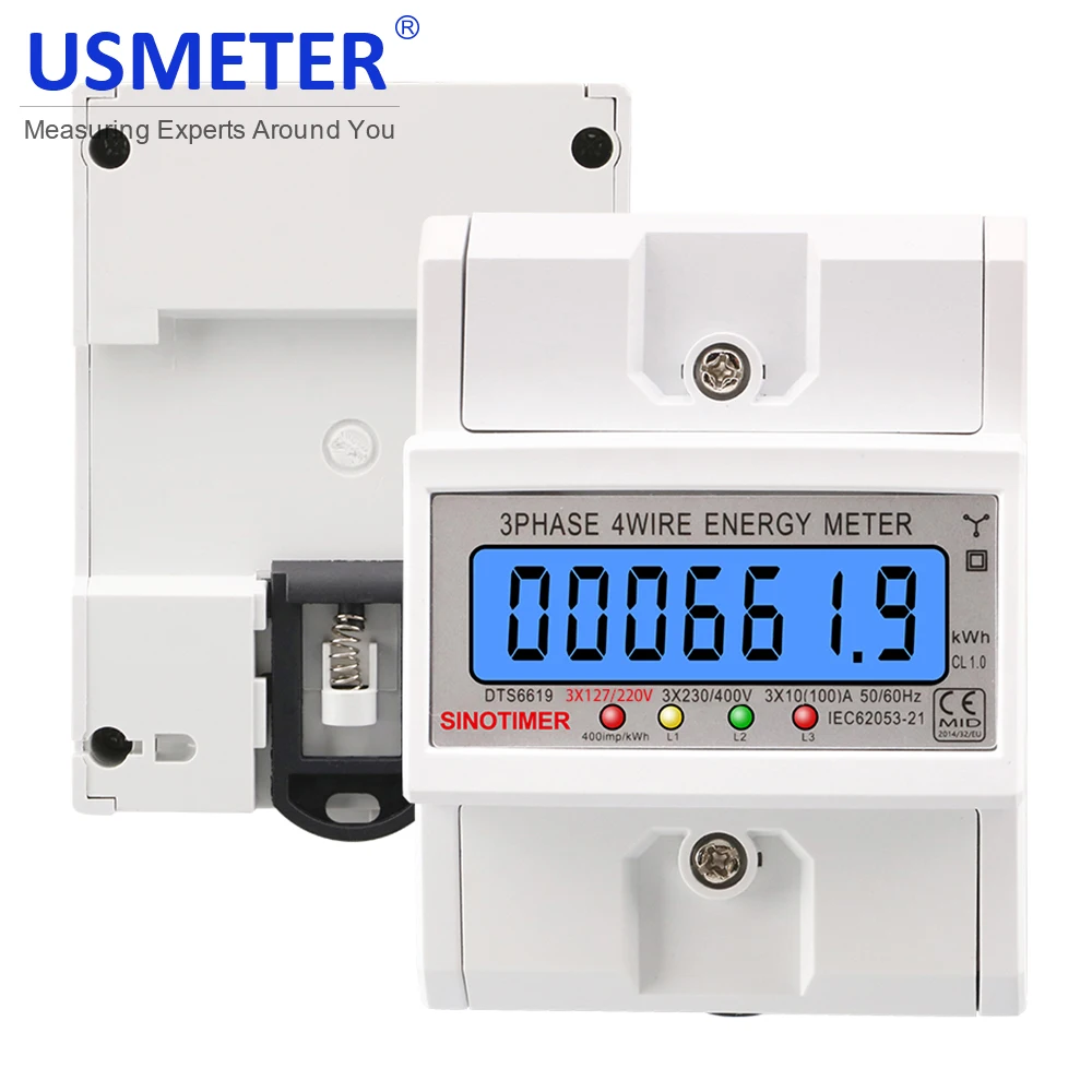 New-3-Phase-4-Wire-Din-Rail-Energy-Meter-Power-Consumption-Monitor-kWh ...