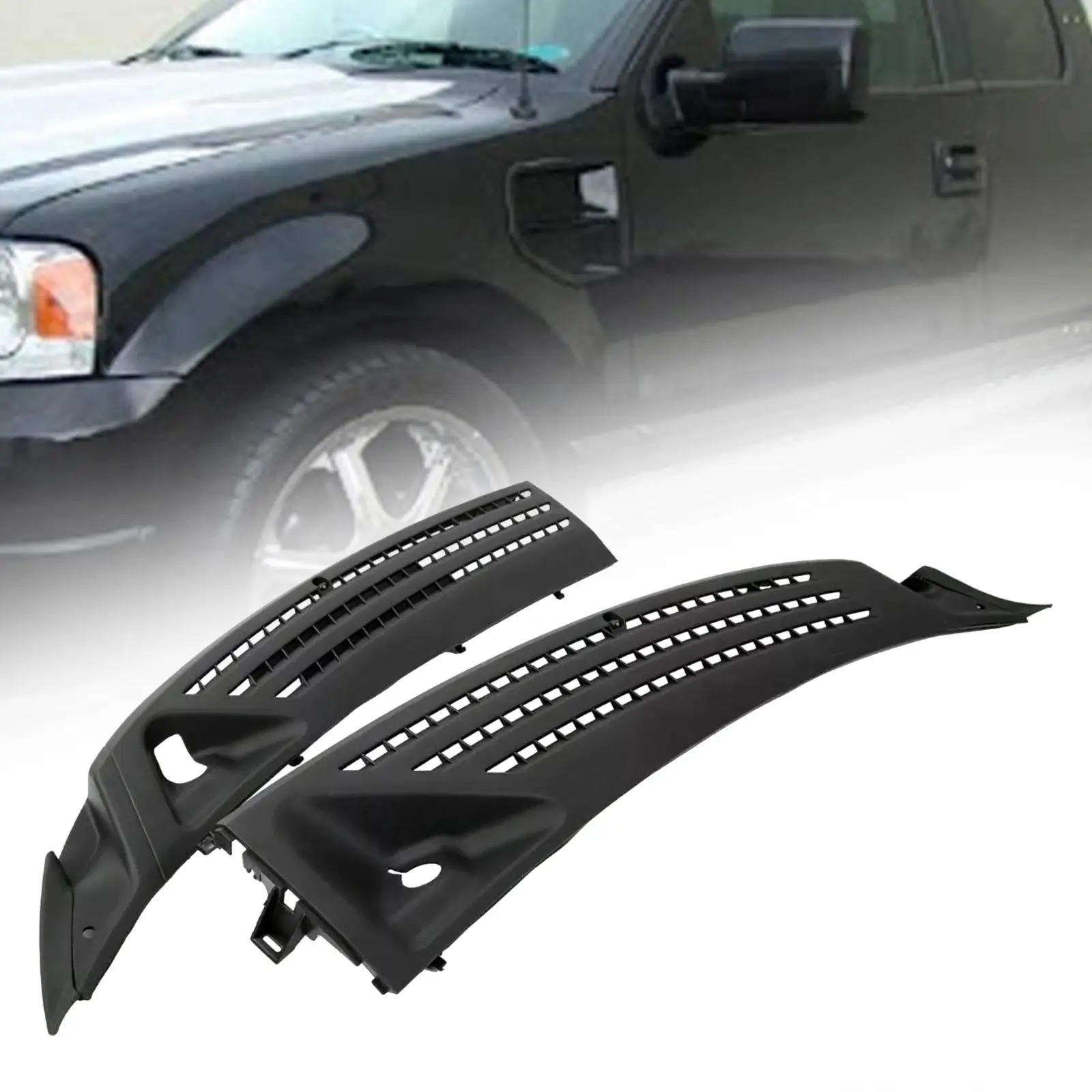 2-Pieces-Windshield-Wiper-Cowl-Cover-Panel-4L3Z150A69AA-4L3Z-15022A69 ...