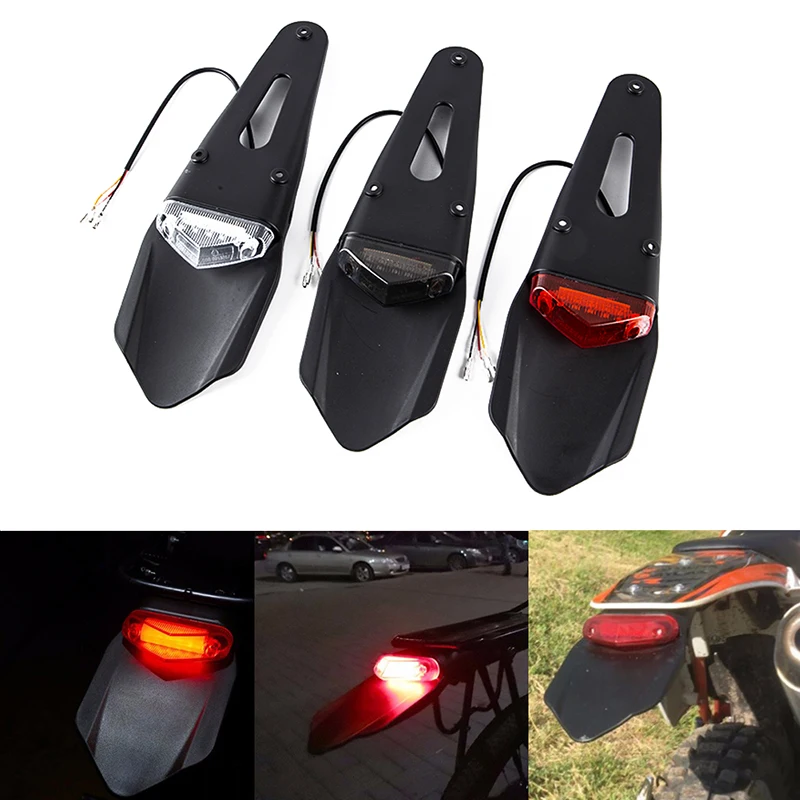 Universal-Polisport-Motorcycle-LED-Tail-Light-Rear-Fender-Stop-Enduro ...