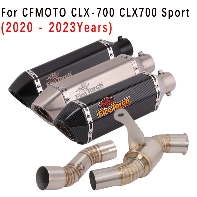 For-CFMOTO-CLX-700-CLX700-Sport-2020-2023-Motorcycle-Exhaust-Escape ...