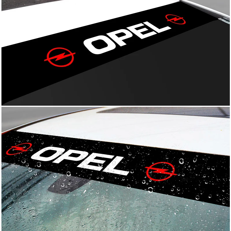 For Opel OPC Car Sticker Front And Rear Gear Sticker Styling Windshield ...