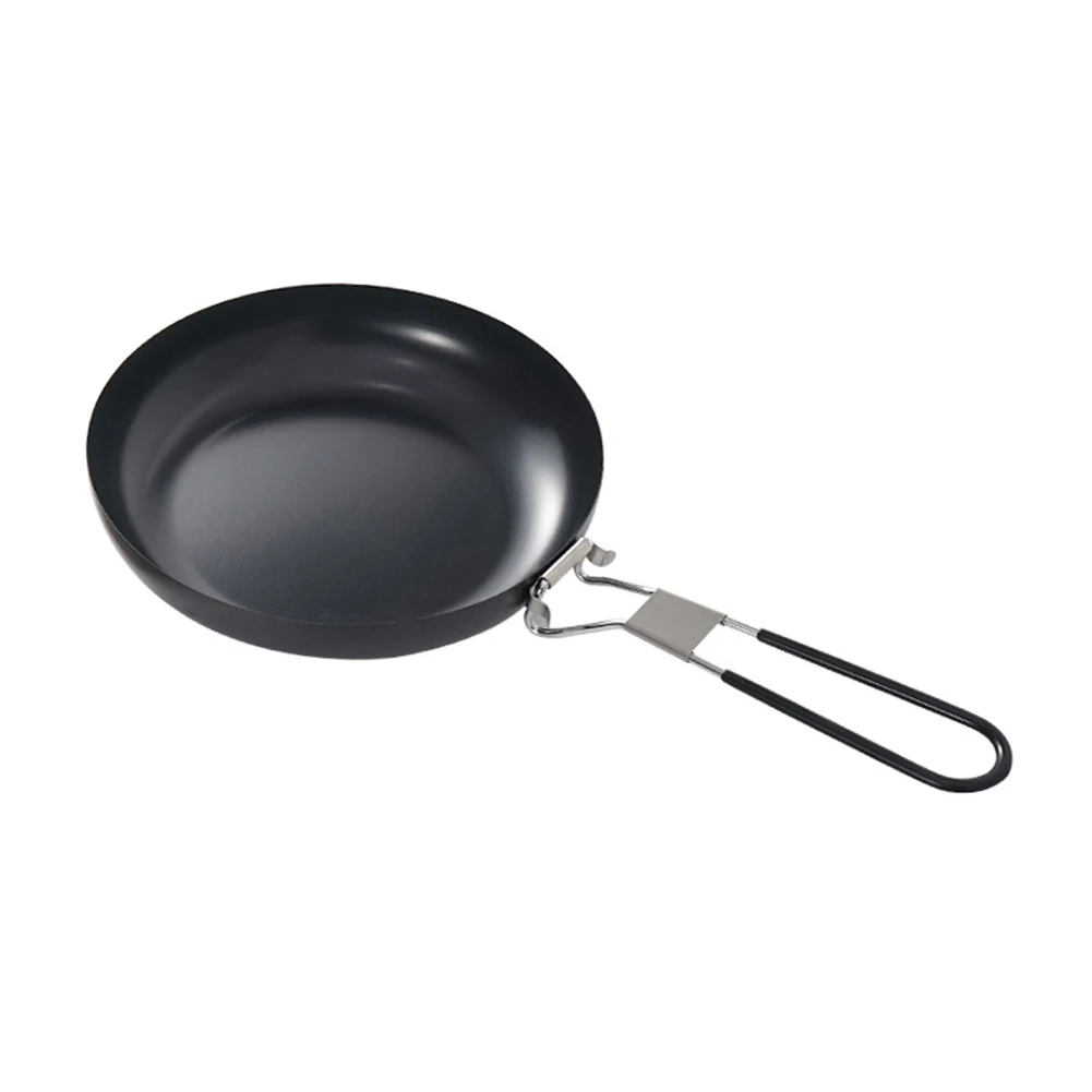 Outdoor-Camping-Non-stick-Frying-Pan-Foldable-Handle-Pot-Picnic ...