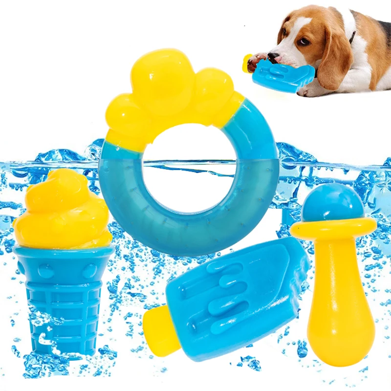 Dog-Cooling-Toy-For-Chewing-Molar-Cool-Down-Frozen-Filled-With-Water ...