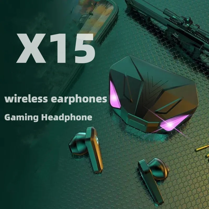 TWS X15 Gaming Earbuds Wireless Bluetooth Earphones with Mic Bass Audio ...