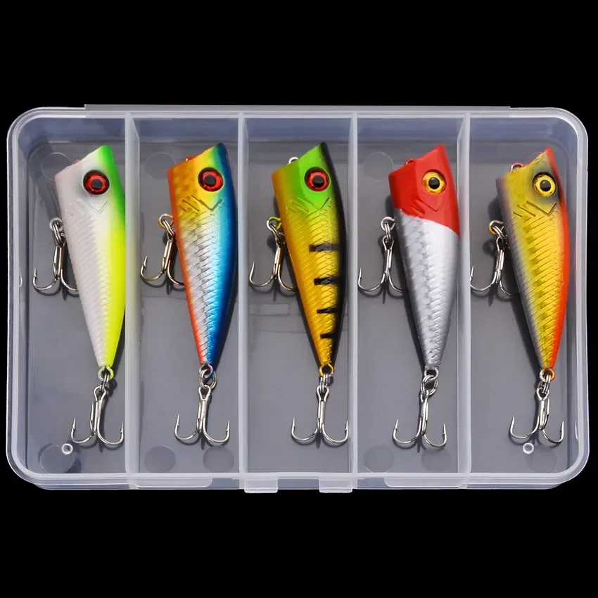 5Pcs-Box-Premium-Topwater-Minnow-Popper-Fishing-Lures-Hard-Bait ...
