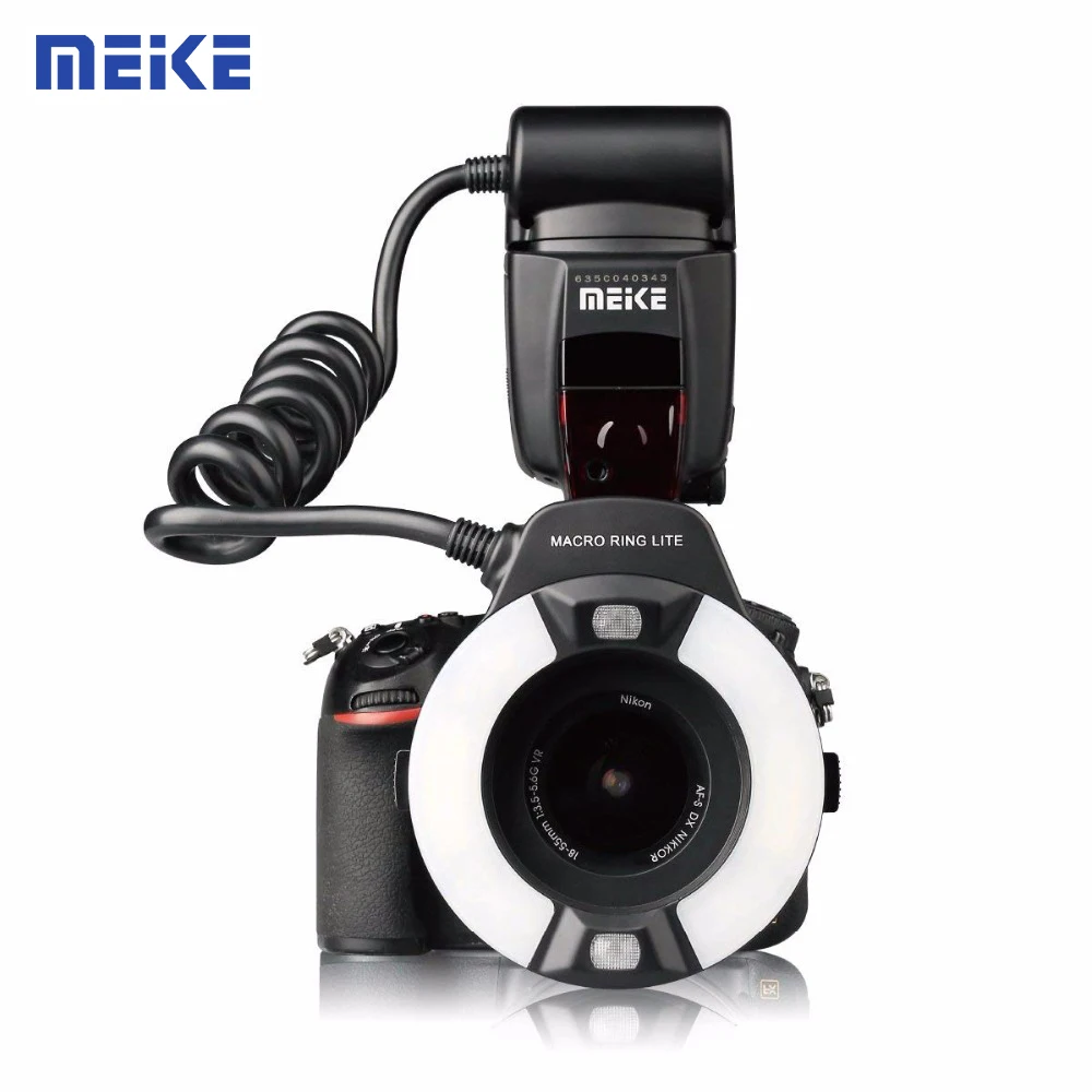 MEKE MEIKE MK-14EXT Ring Flash Light Speedlite GN14 for Nikon Macro ...