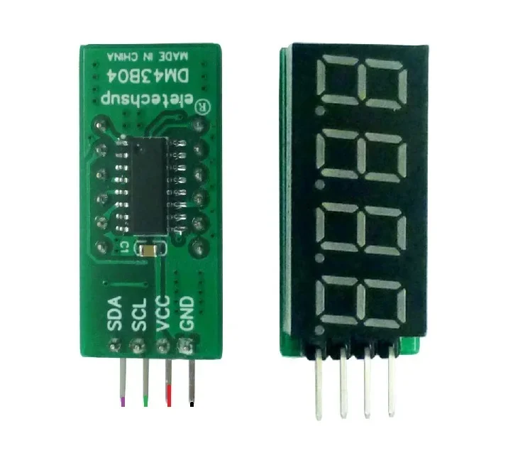 DC-5V-3-3V-4bit-7Seg-I2C-IIC-LED-Digital-Tube-Display-Module-AIP650-LED ...