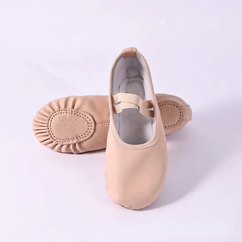 Women-s-Ballet-Slippers-for-Woman-Danseuse-PU-Leather-Professional ...