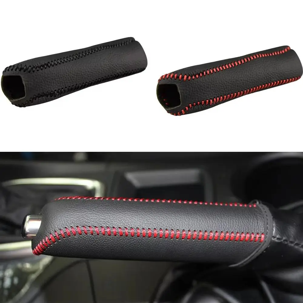 PU-Leather-Car-Handbrake-Cover-Anti-slip-Easy-to-Install-Car-Hand-Brake ...