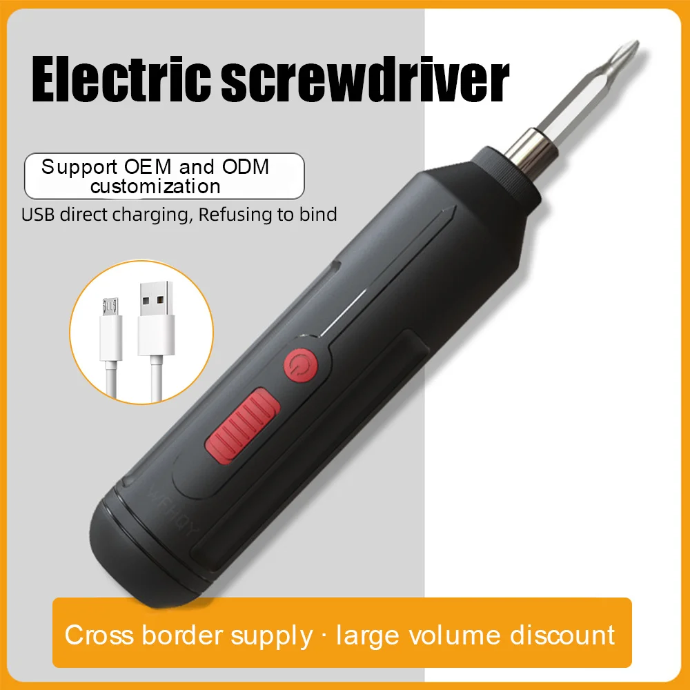 USB Electric Screwdriver Battery Rechargeable Cordless Screwdriver ...