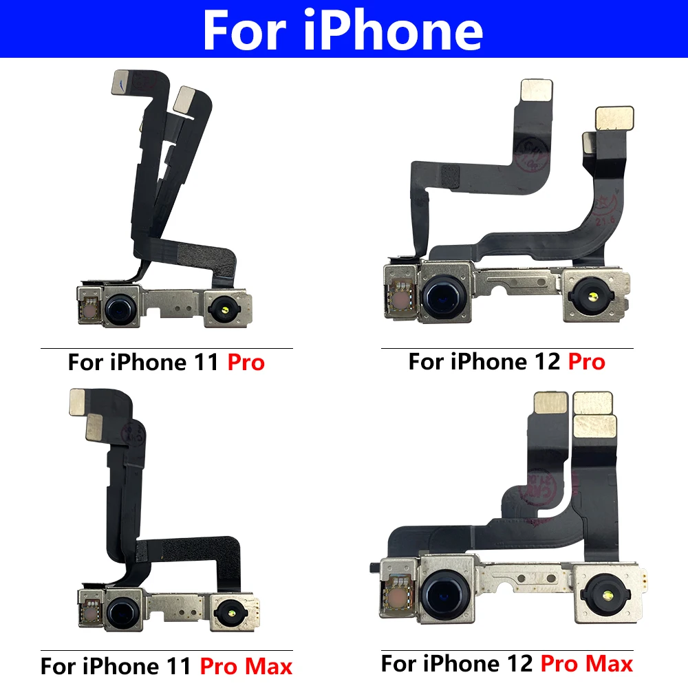 Front-Camera-For-Iphone-11-12-Pro-Max-Front-Flex-Cable-With-Cam-Ring ...