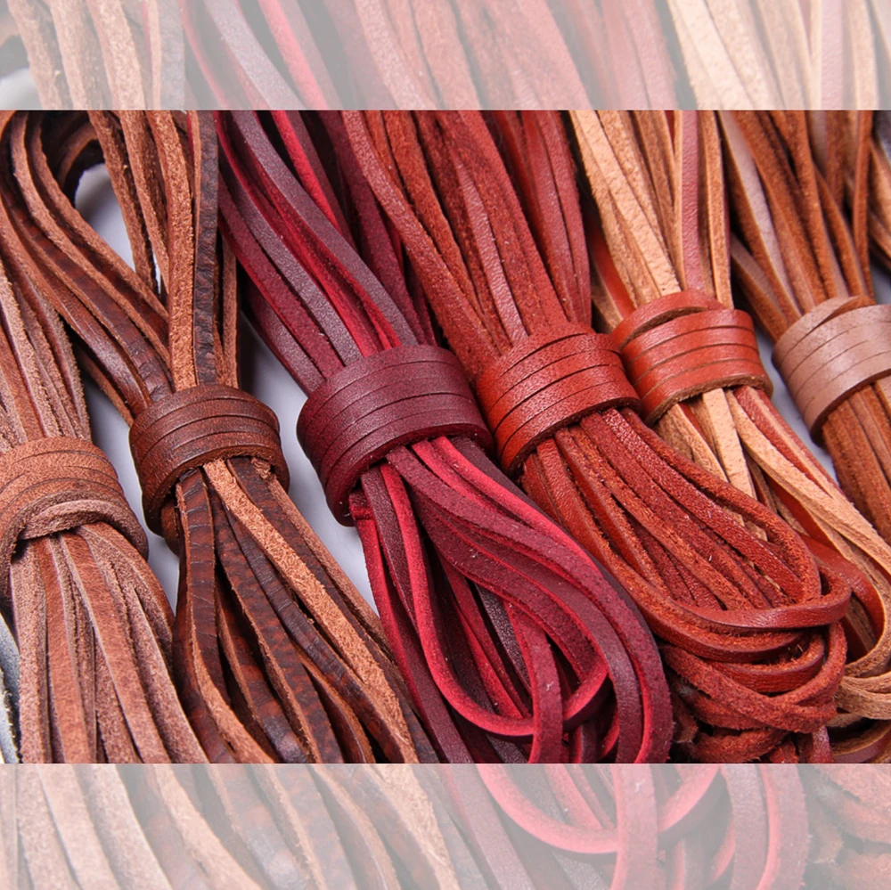 Flat-Genuine-Leather-Cord-High-Quality-Leather-Strip-Leather-Ribbon-5 ...