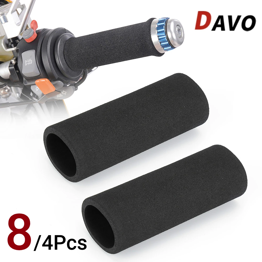 Universal-Motorcycle-Handlebar-Sleeve-Grip-Foam-Anti-Slip-Vibration ...