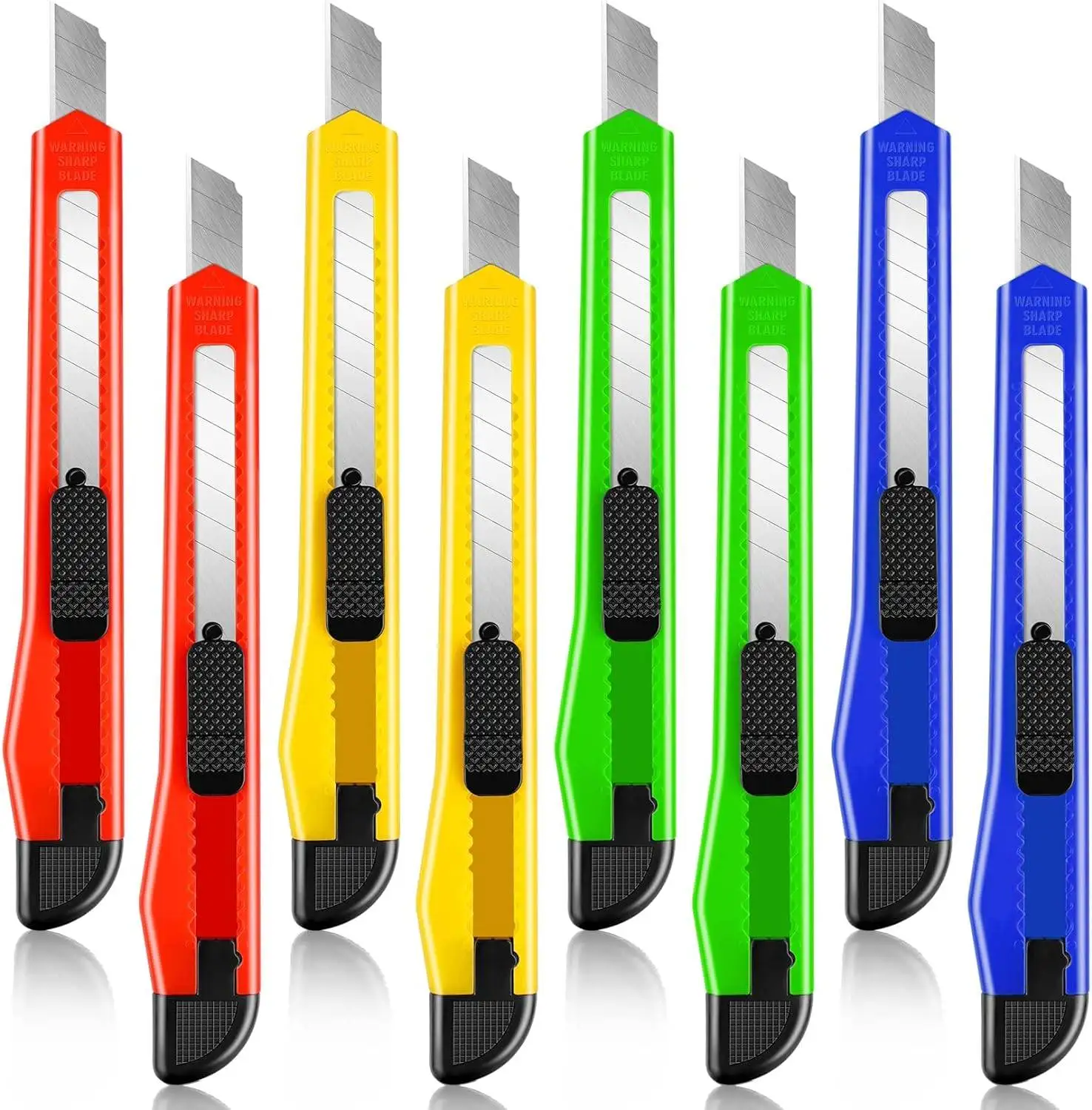 8-Pack-Utility-Knife-Retractable-Box-Cutters-9mm-Wide-Snap-Off-Blade ...