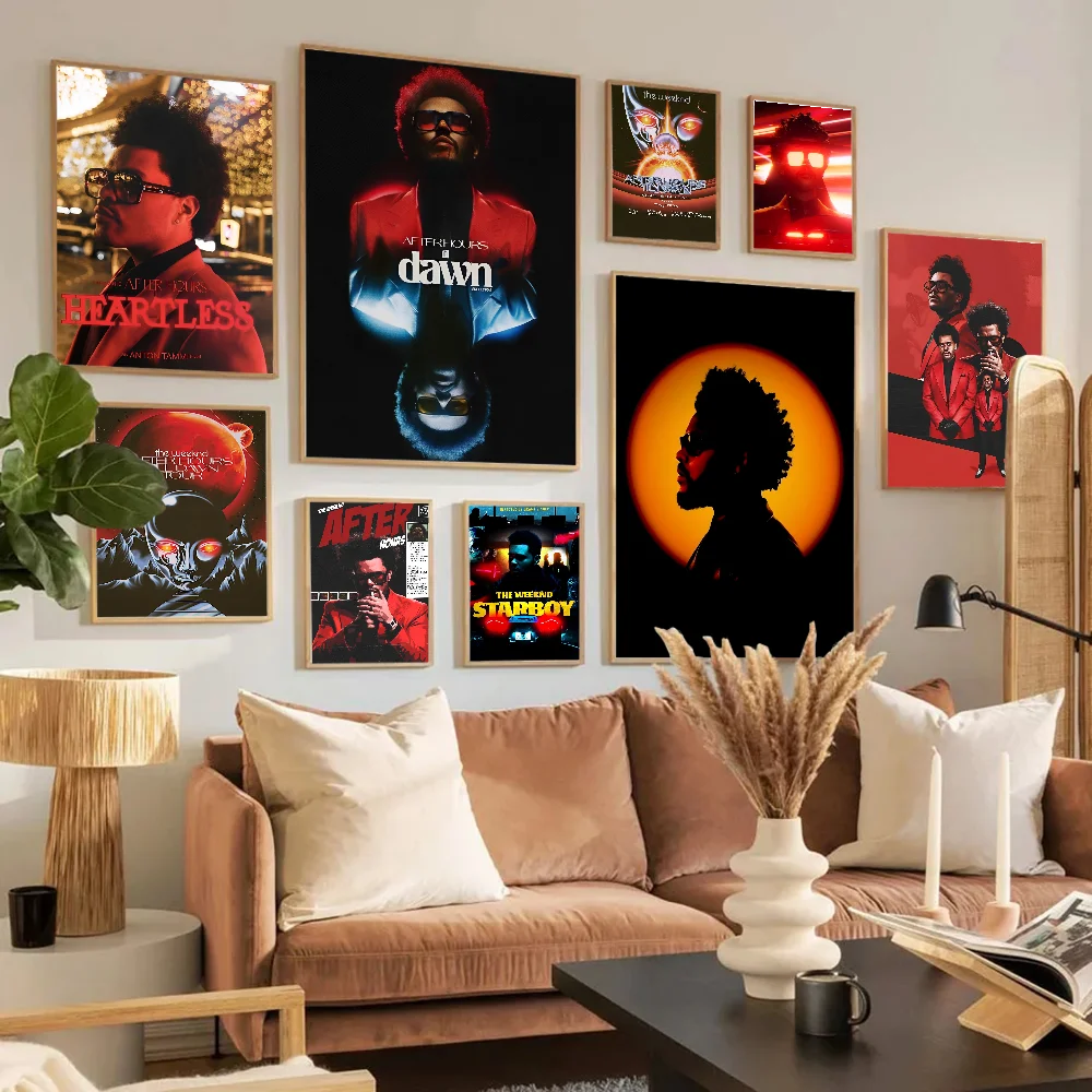 Pop Singer The Weeknd After Hours Til Dawn Vintage Posters Sticky Retro ...