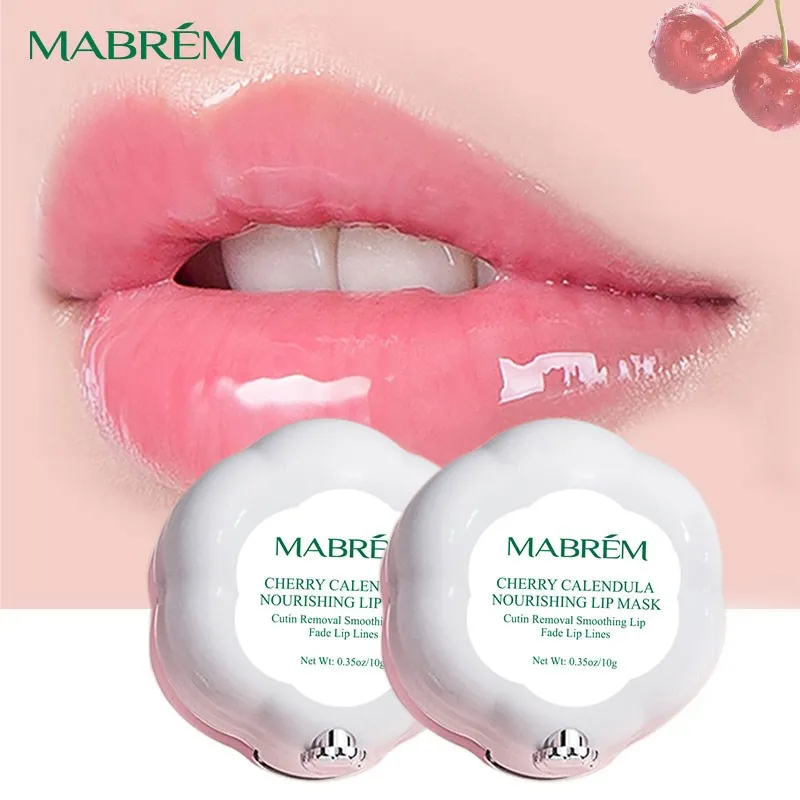 2PCS Nourishing Plumping Lip Mask Moisturizing Brightening Mildly ...