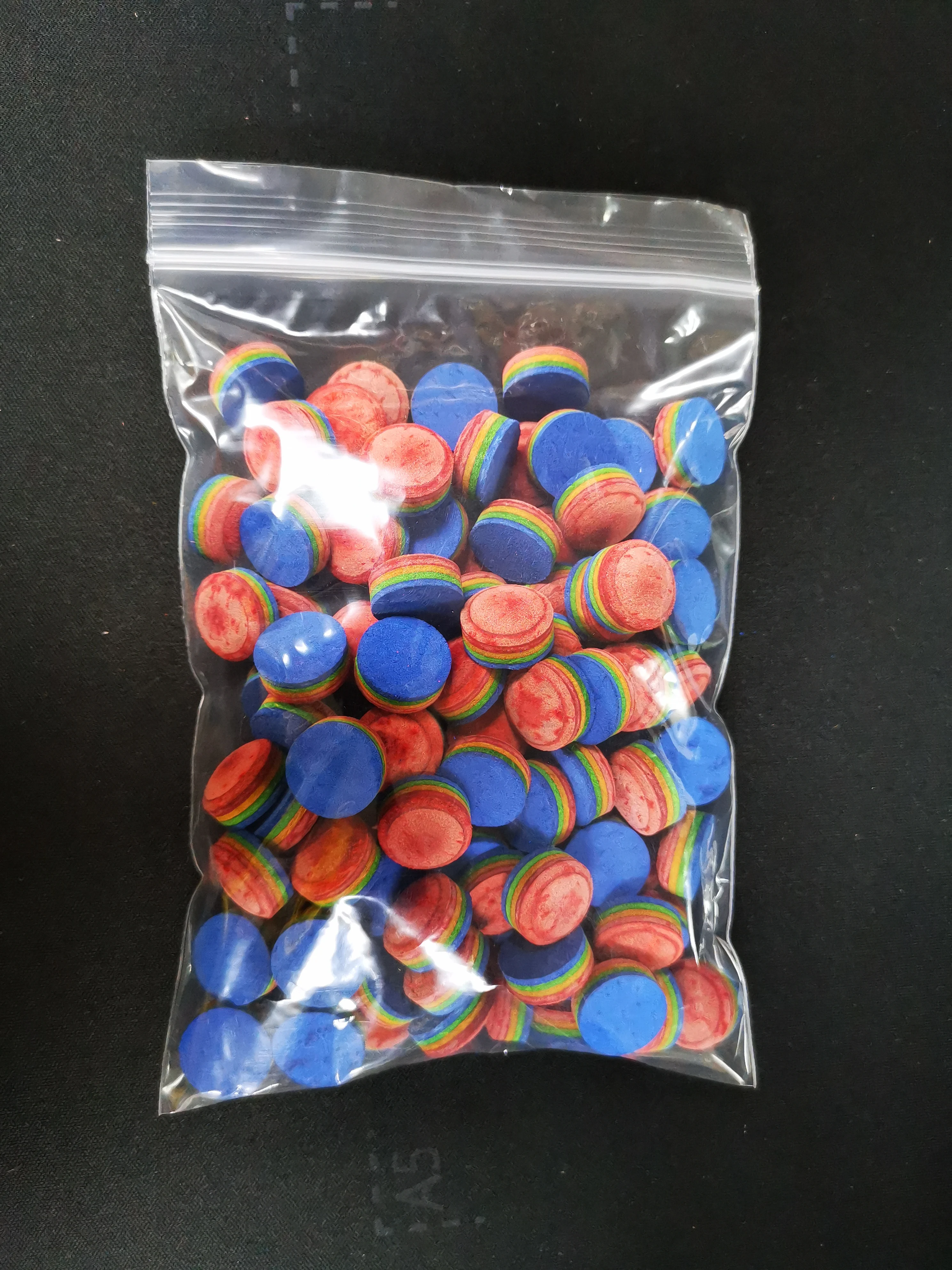 100pcs/bag 14mm Rainbow Color Carom Billiard Pool Cue Tips - AliExpress 18