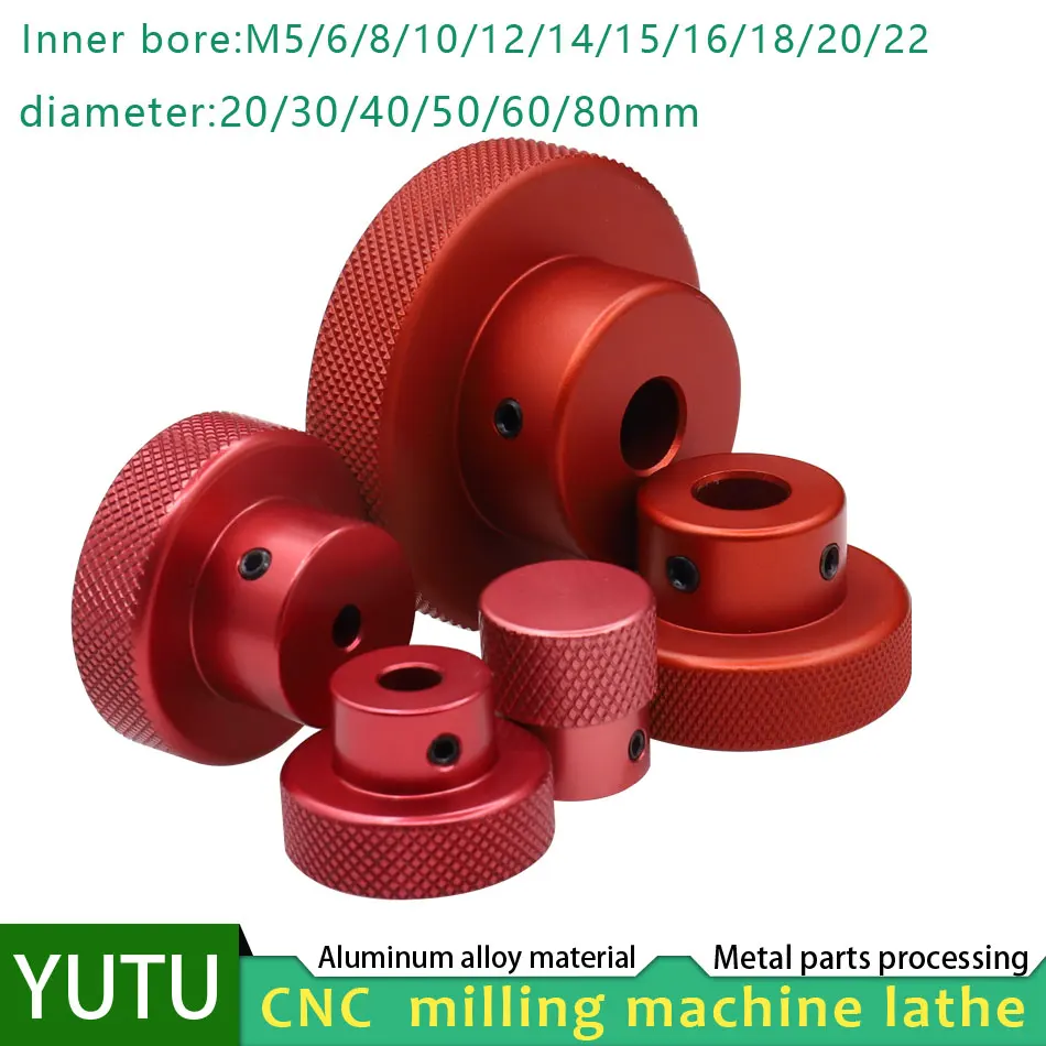 1Pcs-red-Aluminum-Alloy-Mini-Handwheel-For-Lathe-Miller-mechanical-hand ...