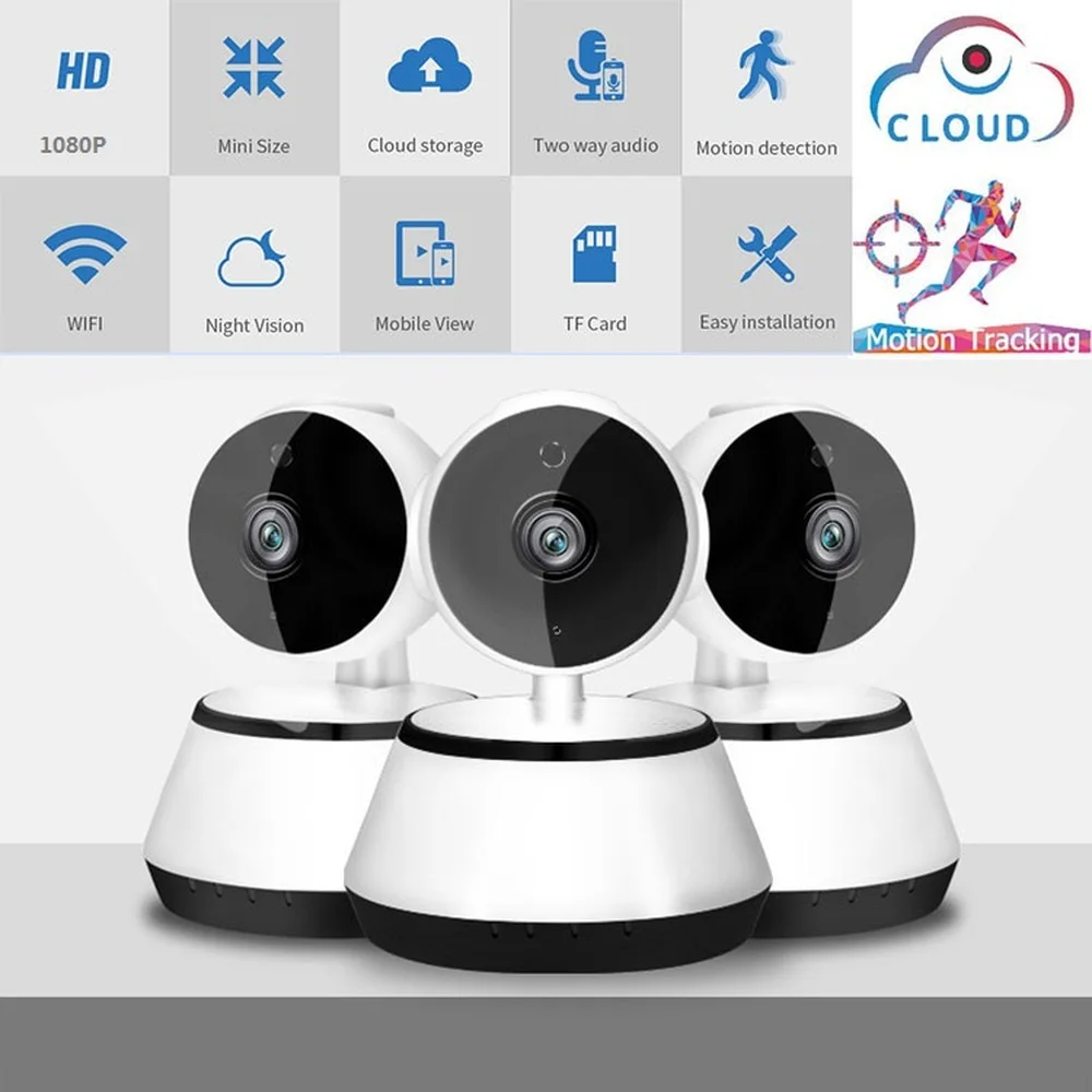 Cámara IP CCTV Pan/Tilt inalámbrica, Monitor de seguridad para el hogar ...