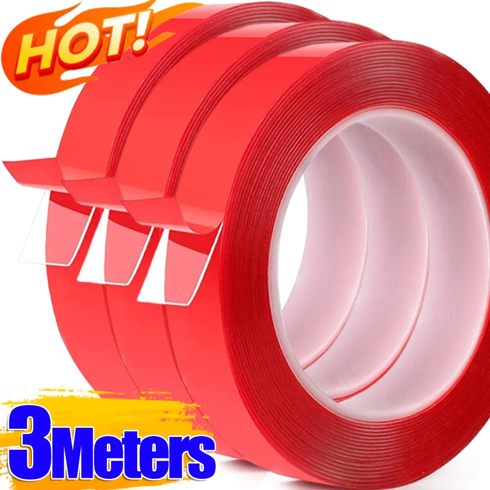 Double-Sided-Tape-Nano-Tape-3Meter-5-10-15-20-25-30MM-Width-Transparent ...