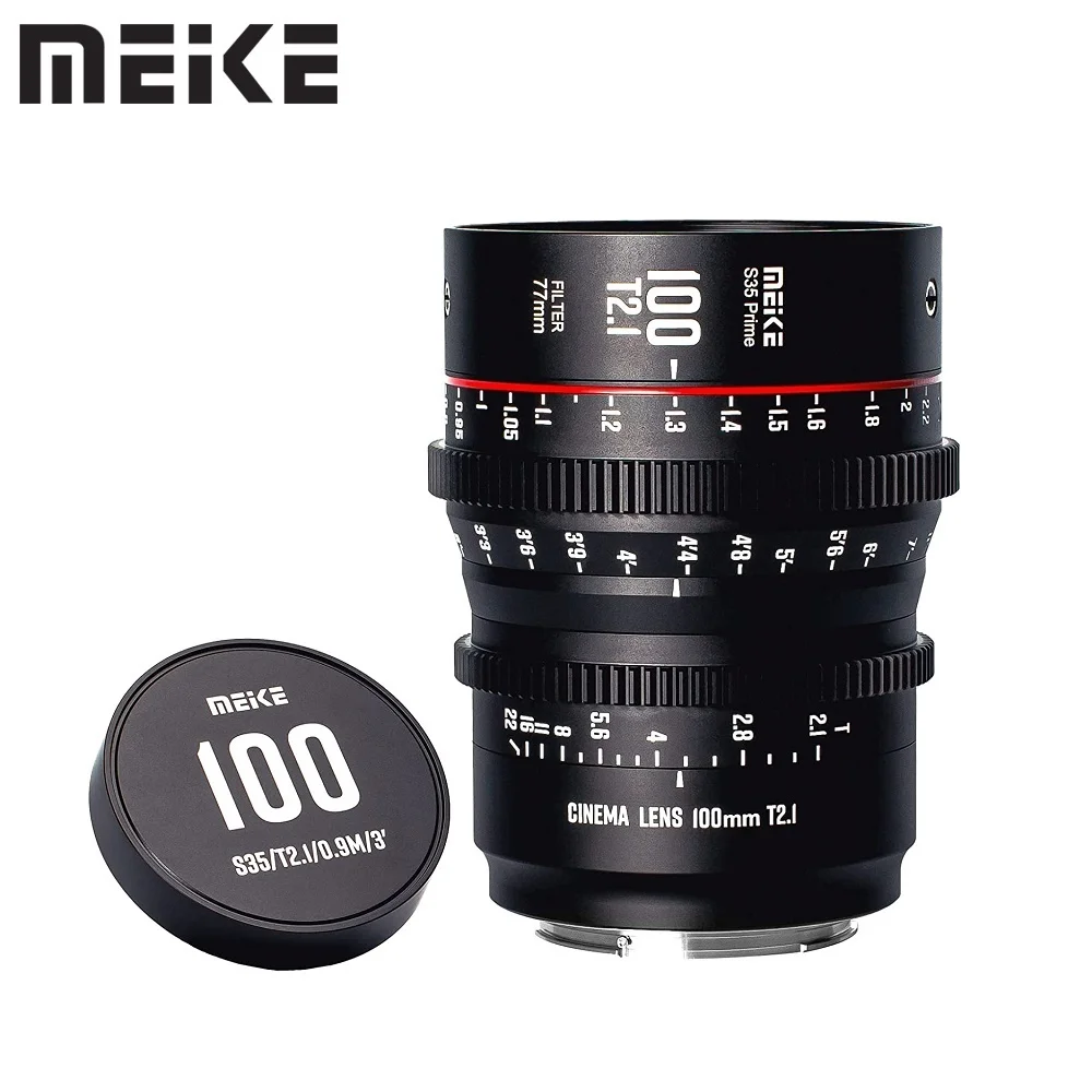 Meike 100mm T2.1 S35 Wide Angle Manual Cinema Lens For Canon Ef Mount ...