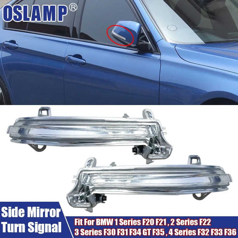 Car Side Rearview Mirror Turn Signal Light For BMW 3 Series F30 F35 F34 ...