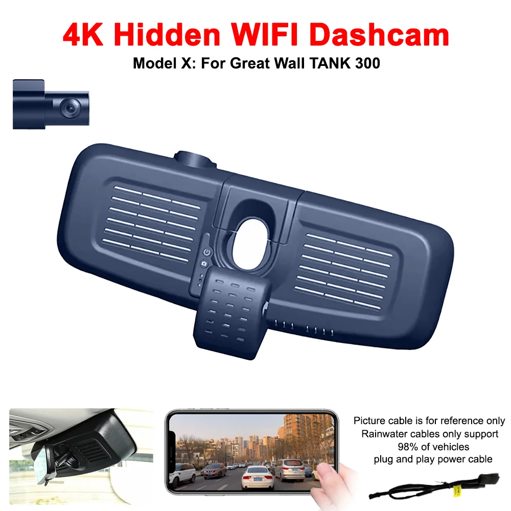 For-Great-Wall-TANK-300-2021-2023-Front-and-Rear-4K-Dash-Cam-for-Car ...