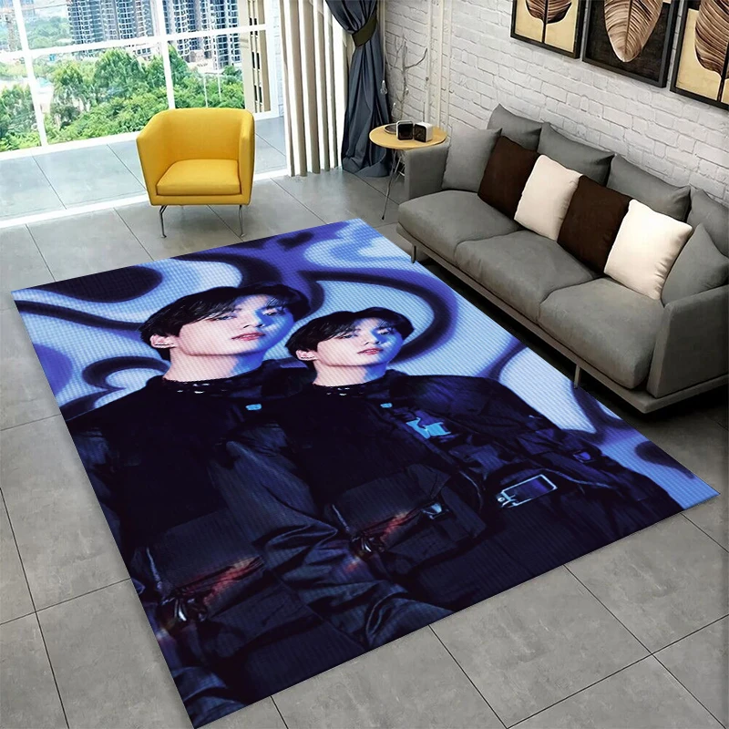 Kpop B-BTS Jeon Jung Kook JK Carpet Rug for Playroom Bedroom Living ...