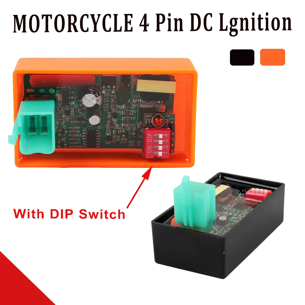 Motorcycle-Lgnition-4-Pin-DC-CDI-Box-CDI-with-DIP-Switch-Speed ...