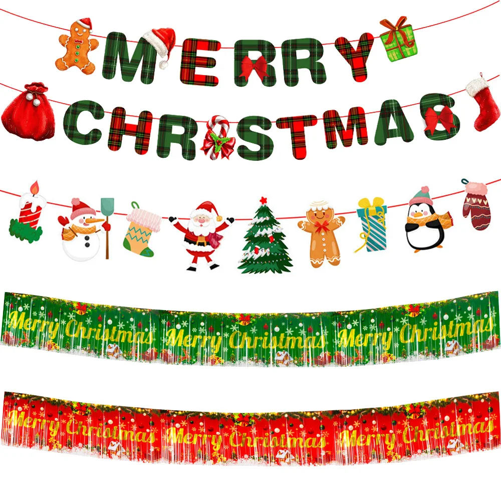Banderines-de-Feliz-Navidad-para-decoraci-n-de-fiestas-juego-de ...