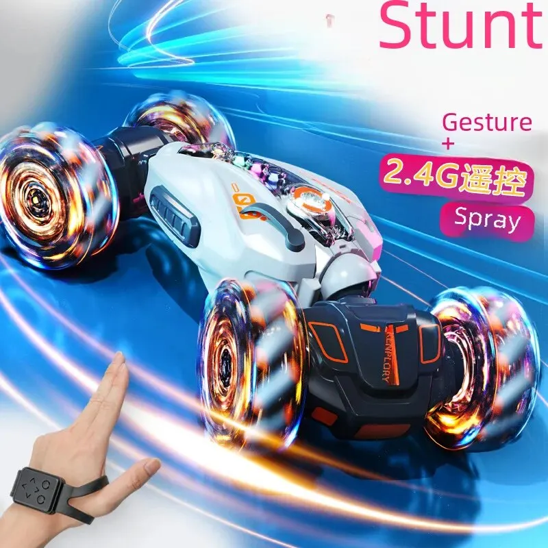 32cm-Gray-Dual-sided-Spray-Fog-Remote-Control-Car-Stunt-Climbing-Car ...