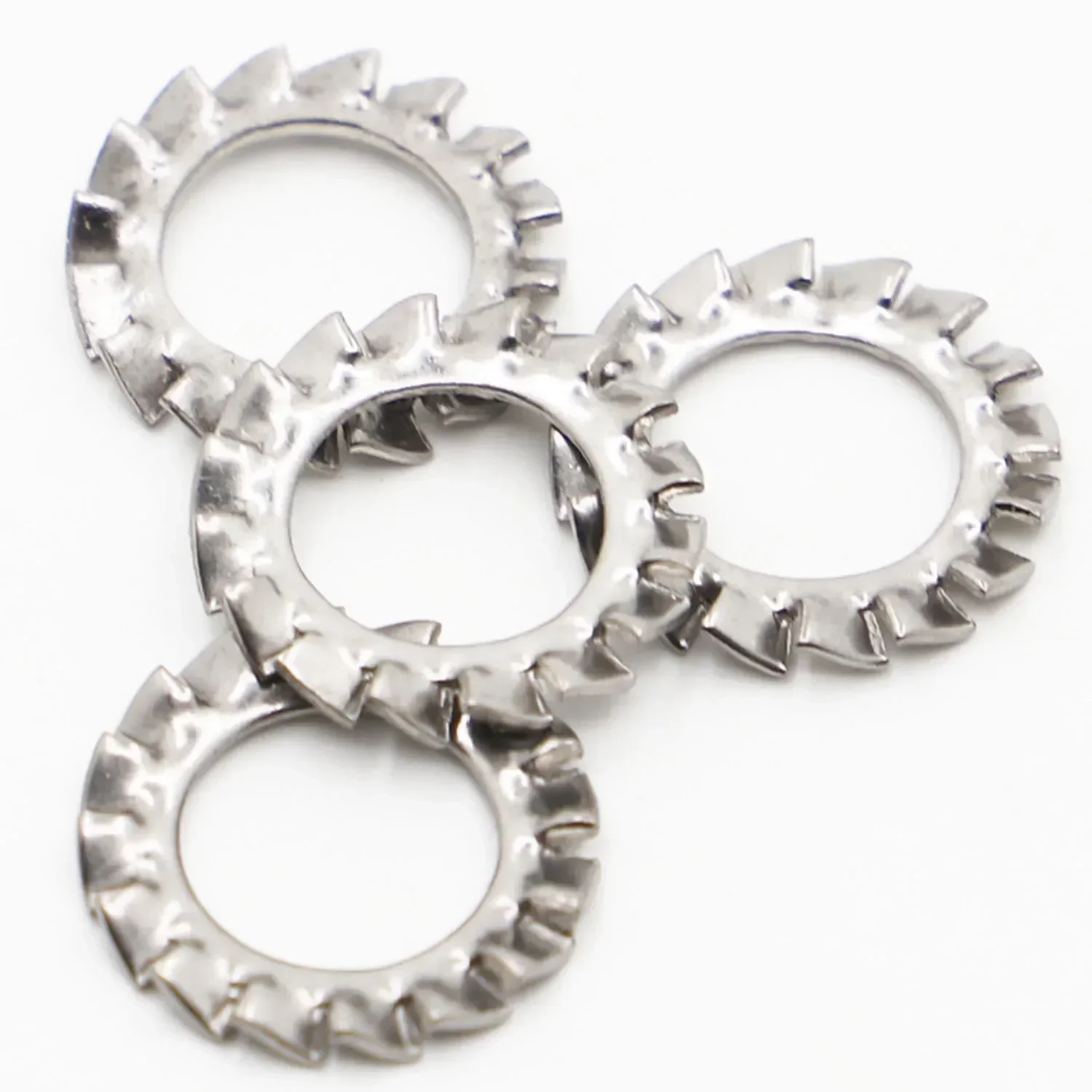 304 Stainless Steel External Toothed Lock Washers M2 5 M3 M4 M5 M6 M8 ...