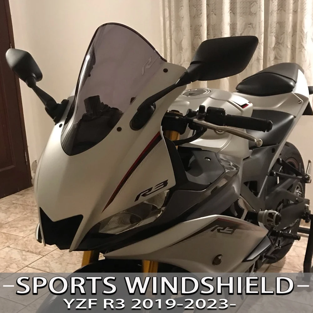 Motorcycle-Sport-Racing-Double-Bubble-Windshield-WindScreen-Visor ...