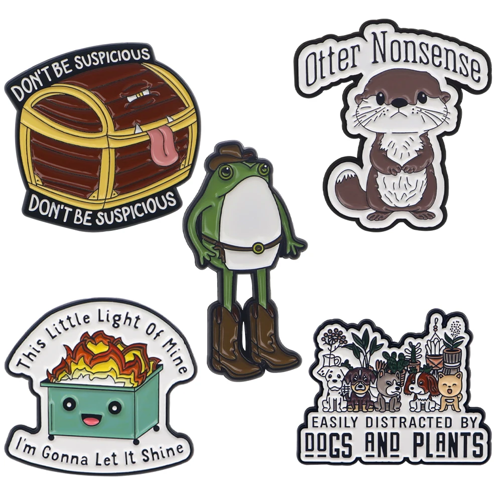 Frog-Treasure-Chest-Pins-for-Backpacks-Lapel-Pins-Badges-on-Clothes ...
