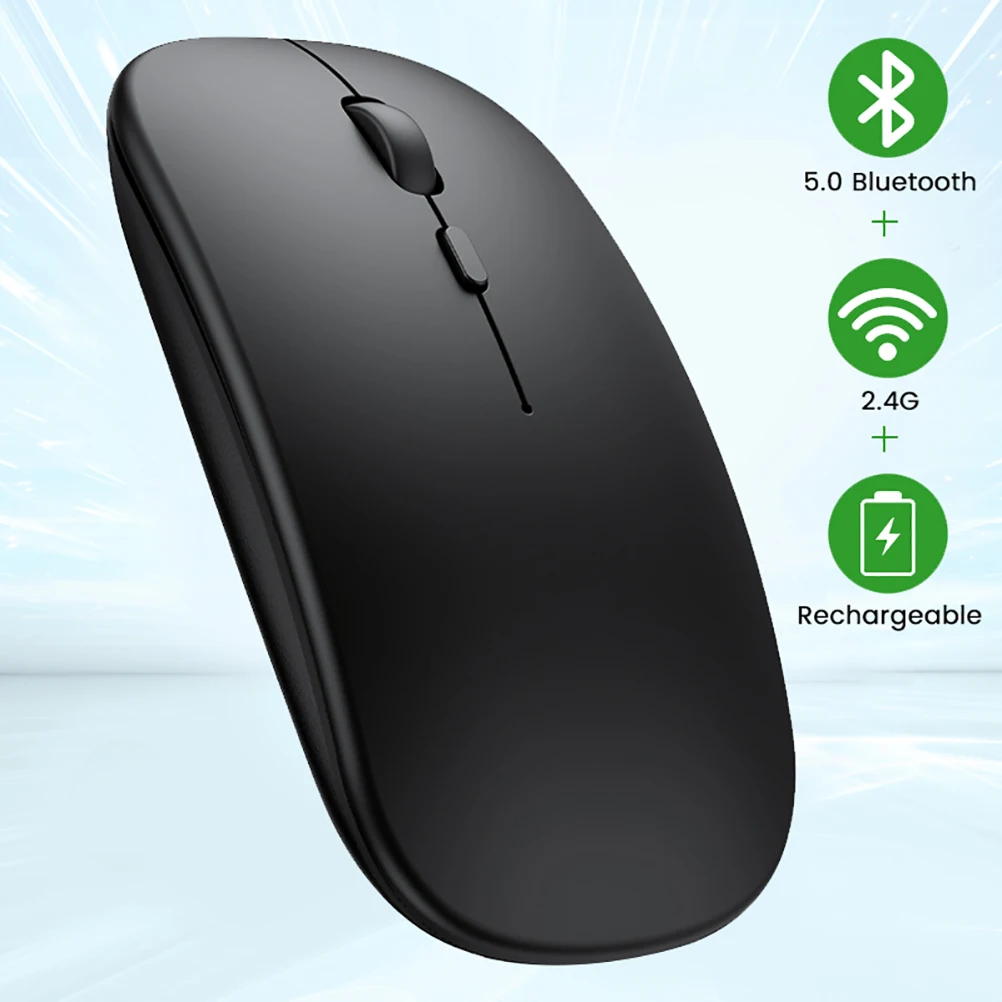 Wireless-Mouse-Wireless-Computer-Mouse-Rechargeable-Silent-Bluetooth ...