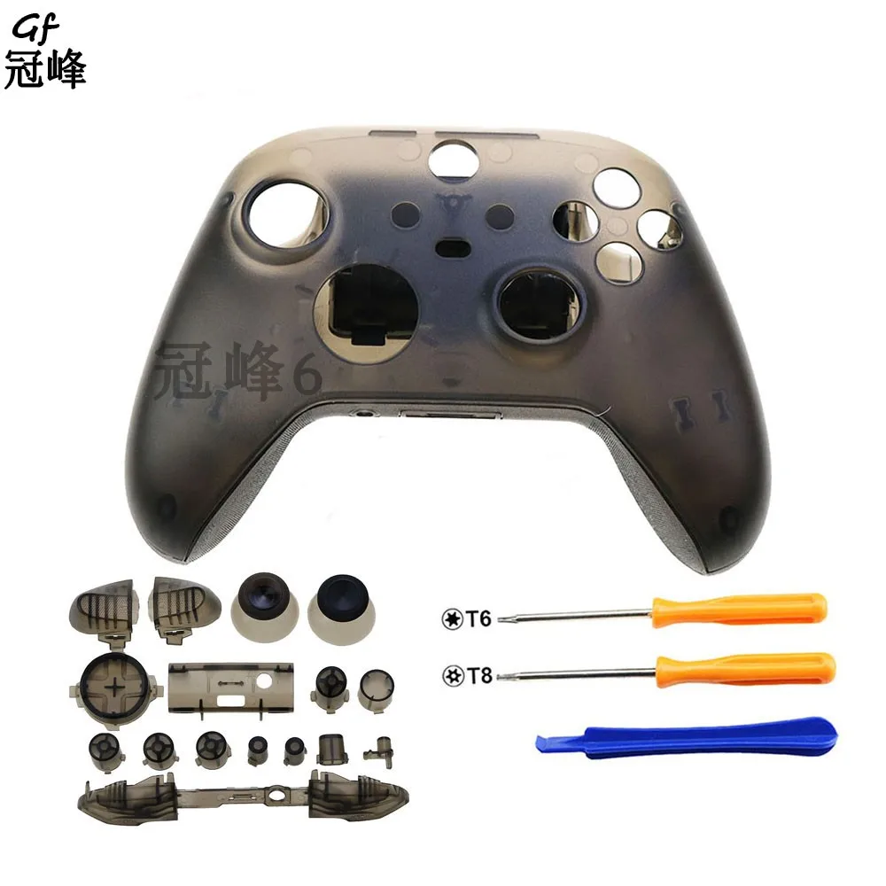 1set-Clear-Black-Housing-Shell-for-Xbox-Series-X-S-Controller-Front ...