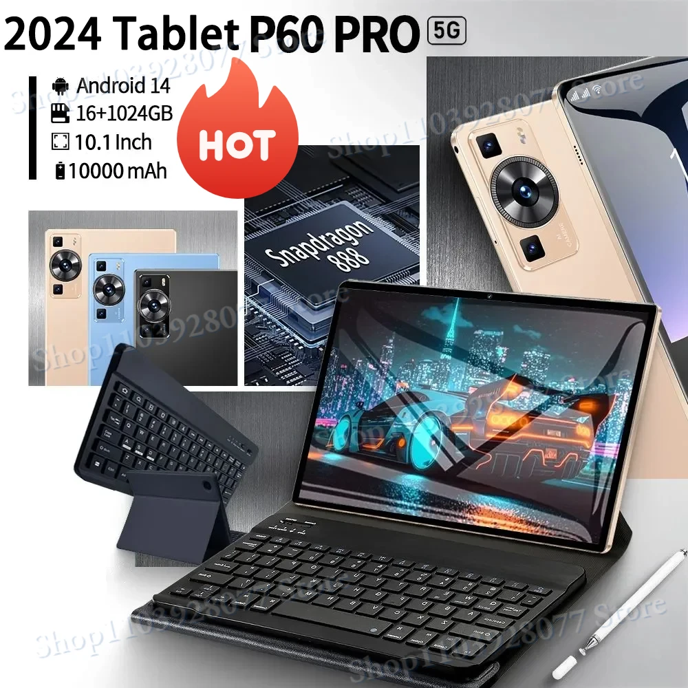 Globale-Tableta-P60-Pro-Snapdragon-888-Tablet-PC-con-Android-13-16GB ...
