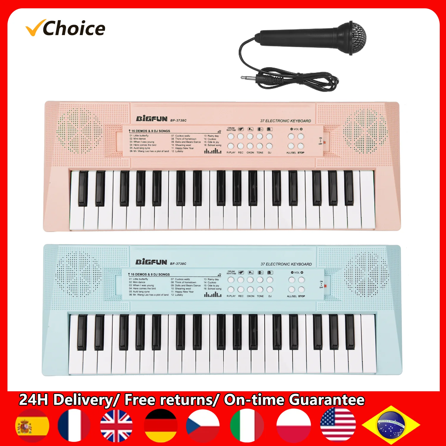 Mini-teclado-eletr-nico-multifuncional-para-crian-as-piano-de-37-teclas ...