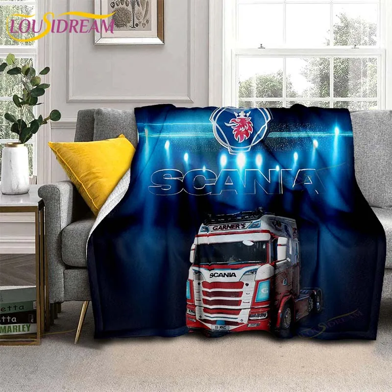 Scania-Truck-3D-Printed-Blanket-Flannel-Blanket-Bed-Throw-Soft-TV-Show ...