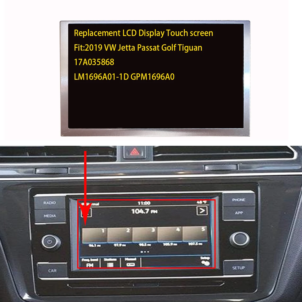 6-5-inch-glass-touch-Screen-panel-Digitizer-Lens-With-LCD-DISPLAY-For ...
