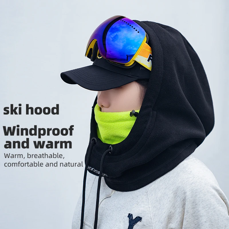 ROCKBROS Warm Cap Winter Windproof Hat Thermal Polar Fleece Balaclava ...