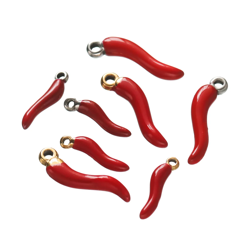 5pcs-Stainless-Steel-Red-Pepper-Charms-for-DIY-Jewelry-Making-Women ...