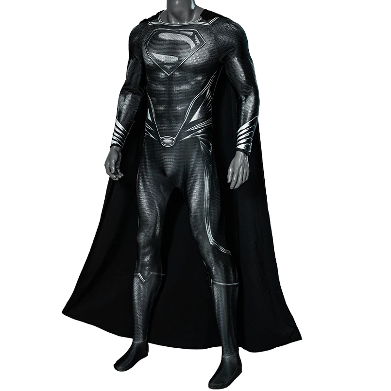 Halloween-Carnival-Adult-Superhero-Steel-Man-Cosplay-Kal-El-Printing ...