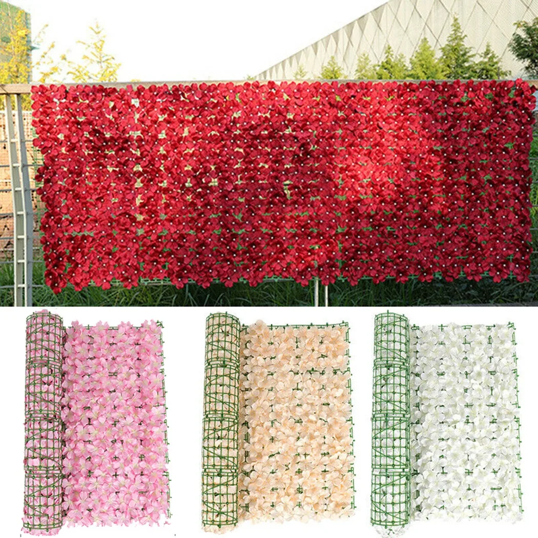 1M-Fake-Fence-Trellis-Wall-Decoration-Artificial-Flower-Privacy-Fence ...