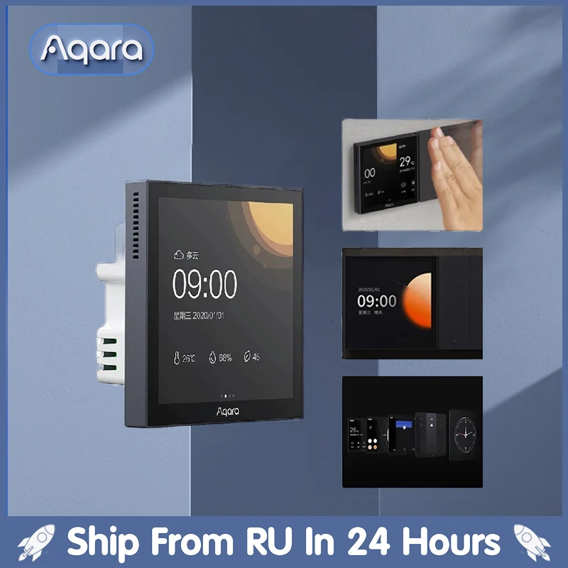 Aqara Smart Scene Panel Switch S1 Zigbee 3.0 3.95 inch IPS Color Touch Screen Smart home APP ...