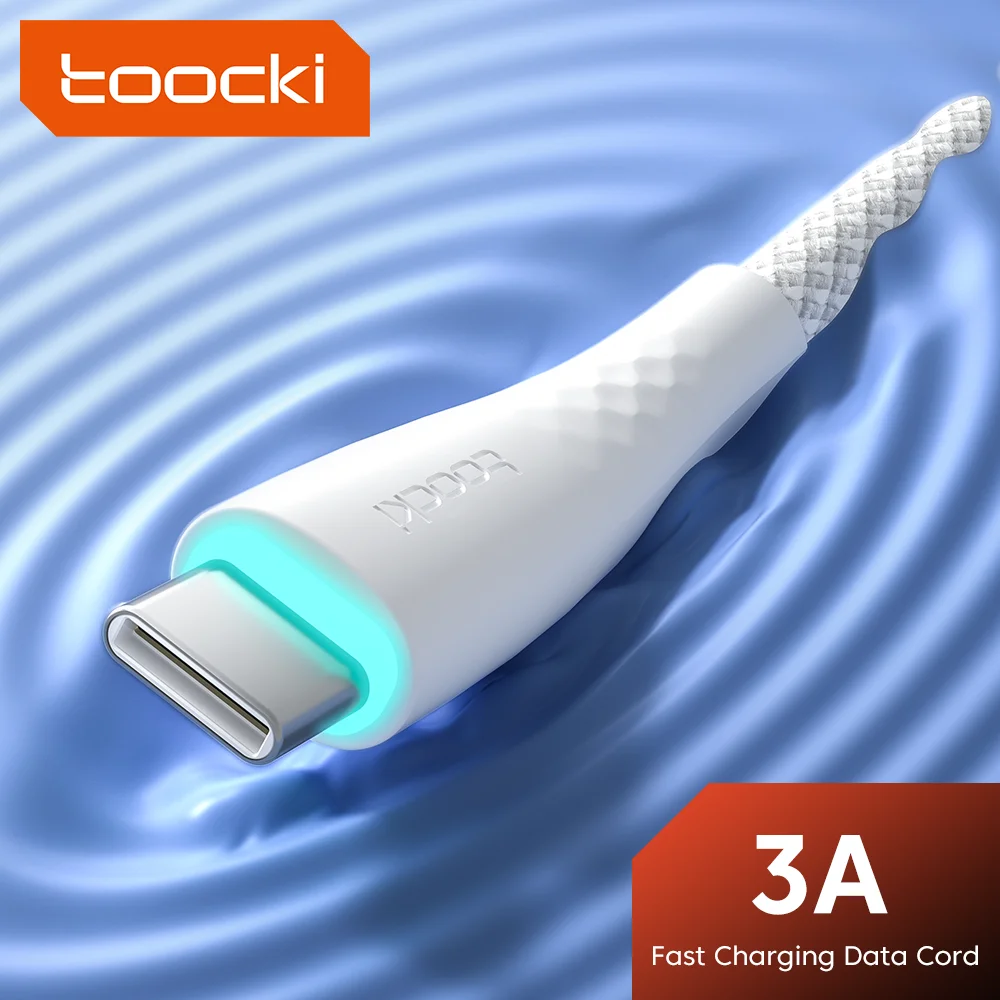 Toocki USB Type C Cable Fast Charging 3A USB C Charger Cord Data Wire ...